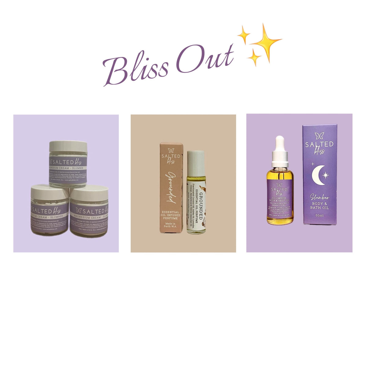 Bliss Out, Our Three Top Salted Bliss Essentials For Stress Relief